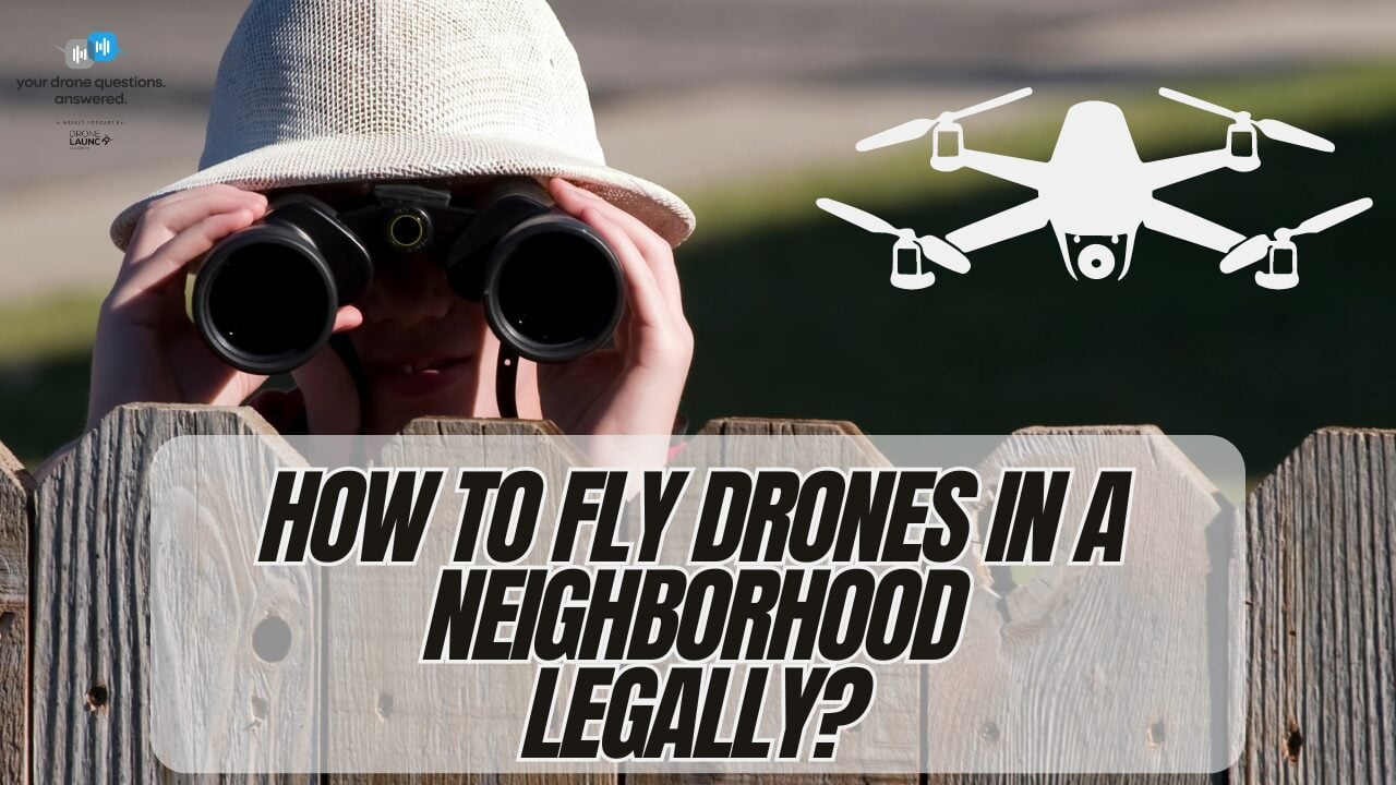 Flying drones in residential areas store